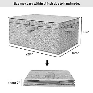 GRANNY SAYS Bundle of 3-Pack Storage Bins for Wardrobe & 1-Pack Extra Large Rectangle Storage Bin