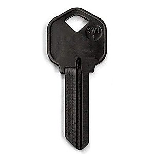 KeySmart AirKey - Aluminum Key Blanks, 75% Lighter, 2X Stronger Than Brass Keys - Durable, Scratch-Free, KW1 Key Blanks Set (3 Pack, Black) KW1 Keys