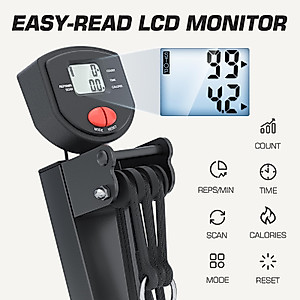 Rowing Machines for Home Use, Row Machine with LCD Monitor and Comfortable Seat Cushion, Rowing Machine Foldable for Home - Quiet & Smooth