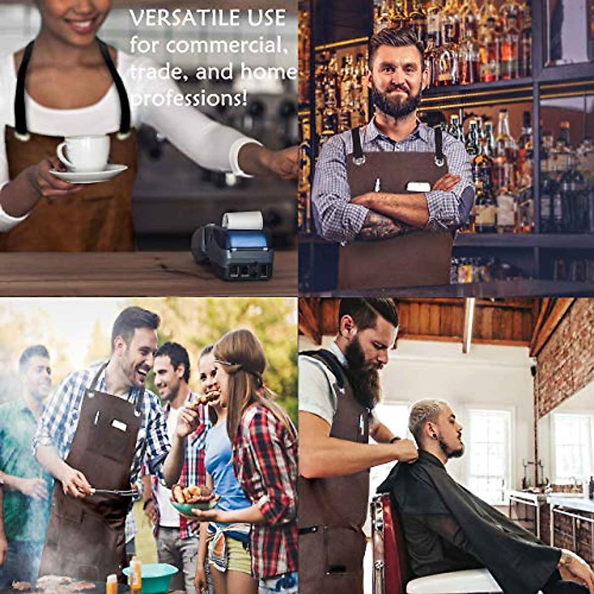 ARMOR GEAR Heavy Duty 16oz Waxed Canvas Work Apron | 7 Pockets + Each Hip Side Tool Loops | Durable yet Comfortable | Quick Release Cross-Back Straps for Adjustable Sizes from S to XXL Style brand