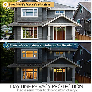 HIDBEA One Way Window Film Non-Adhesive, Heat Control Sun Blocking Daytime Privacy Glass Films, Reflective Self Static Cling Mirror Window Tint for Home (Silver, 35.4 Inch x 16.4 Feet)