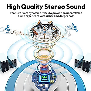 Mini Wireless Earbuds,Bluetooth 5.2 Small Ear Buds with Microphone Waterproof Light-Weight for Kids,Women Headphones with Bass Stereo Sound in Ear Earphones for Sleep,Sports,Workout