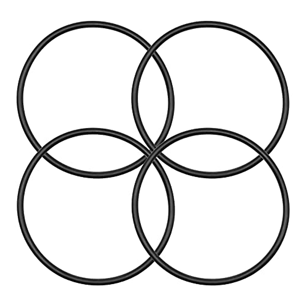 (4 PCS) GE WS03X10038 O-Ring Gasket Replacement for GXWH01C, CXWH08C, GXWH04F, GXWH20F, GXWH20S, GXRM10 & GX1S01R Water Filter