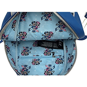 Loungefly Mickey & Minnie Mouse Winter Skating Scene Double Strap Shoulder Bag