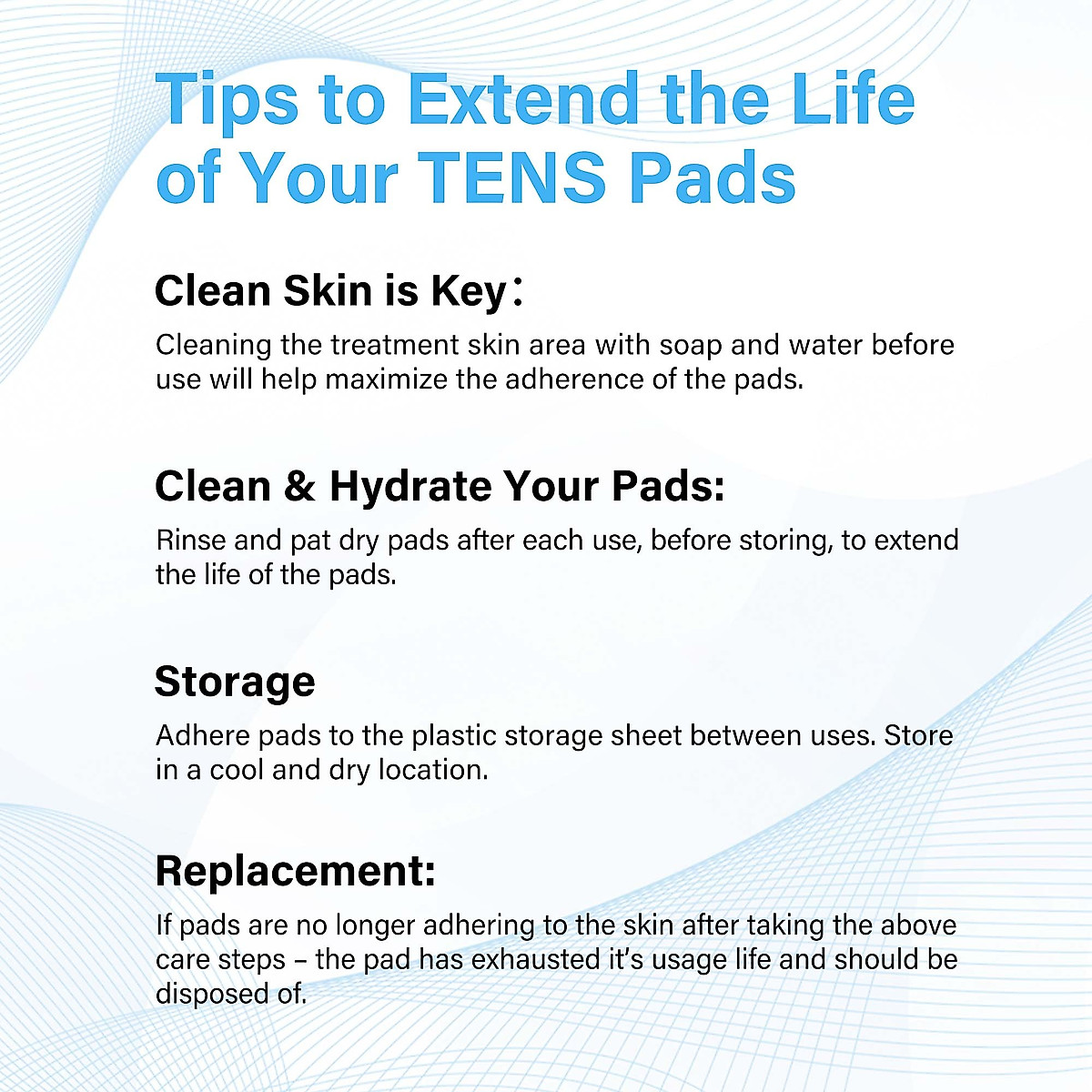 LotFancy TENS Unit Electrode Pads 2”x2”, 20 Pcs TENS Replacement Pads for Electrotherapy, Self-Adhesive TENS Pads for EMS Muscle Stimulation Machine, Reusable, Latex-Free