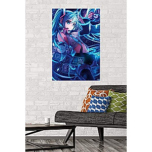 Trends International Hatsune Miku - Screens Wall Poster, 22.375" x 34", Unframed Version