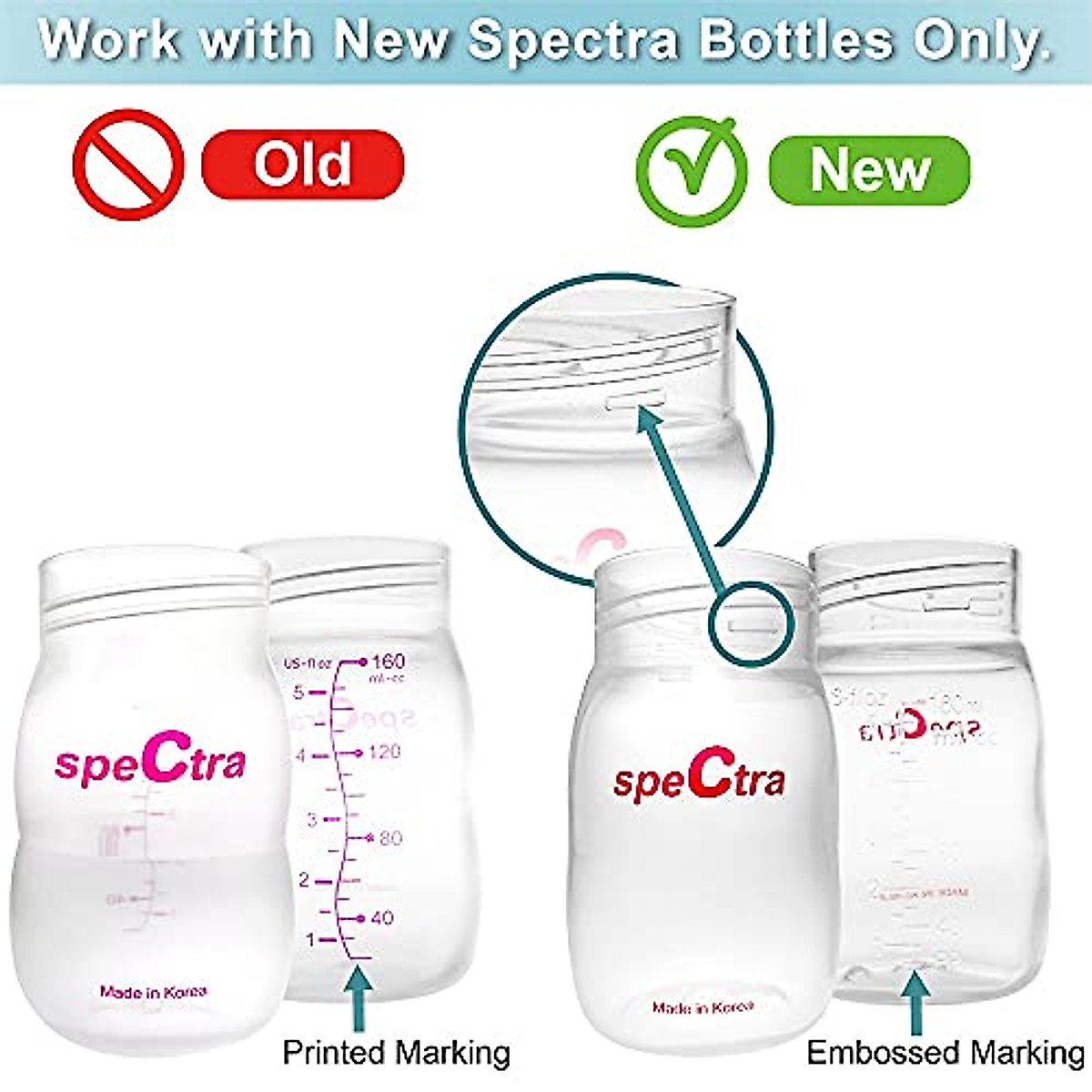 Nenesupply Caps Lids Compatible with Spectra Bottles Avent Bottles and Nenesupply Bottles Replace Spectra Bottle Cap Avent Bottle Cap Wide Neck Bottle Cap Compatible with Spectra Pump Parts Spectra S2