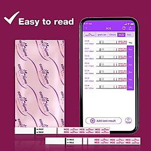 Easy@Home 60 Pregnancy Tests, FSA Eligible, 60 Hcg Test Strips Early Detection - Bulk Pregnancy Strips