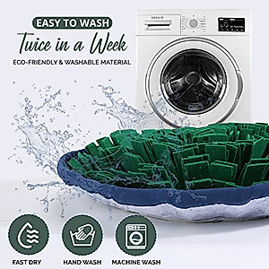 PET ARENA Adjustable Snuffle mat for Dogs, Cats - Dog Puzzle Toys, Enrichment Pet Foraging mat for Smell Training and Slow Eating, Stress Relief Dog Toy for Feeding, Dog Mental Stimulation Toys