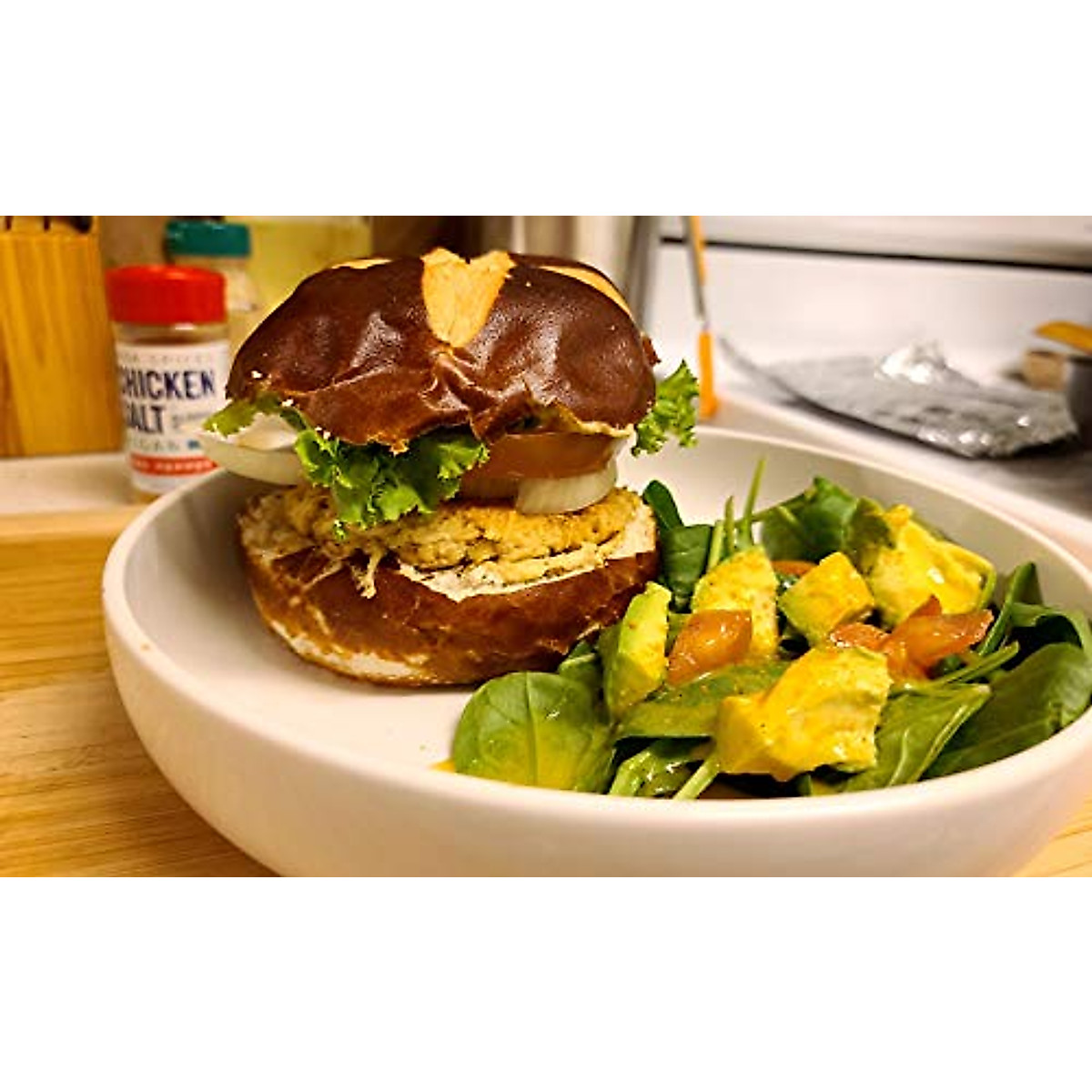 Vegan Ground Chicken Mix - MIX, SHAPE, COOK The Best Vegan Chicken Meals - Shape Into Vegan Nuggets, Patties, Tenders - Baked, Grilled or Fried Chicken (Original, Mediterranean 2pack)