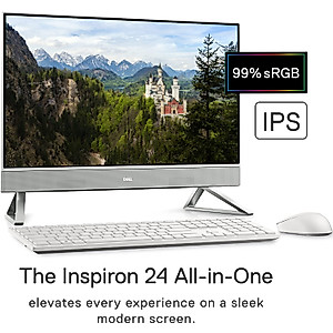 Dell Inspiron 5410 All-in-One Desktop, 23.8'' FHD IPS Touchscreen, 12th Gen Intel Core i5-1235U, 32GB RAM, 2TB SSD, HDMI, RJ-45, 1080p Webcam, Wireless KB&Mouse, Wi-Fi 6, Windows 11 Home White