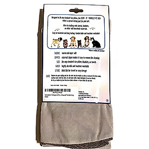 521901 Stuff It Yourself Pet Bed, 20 Inch x 30 Inch, Grey