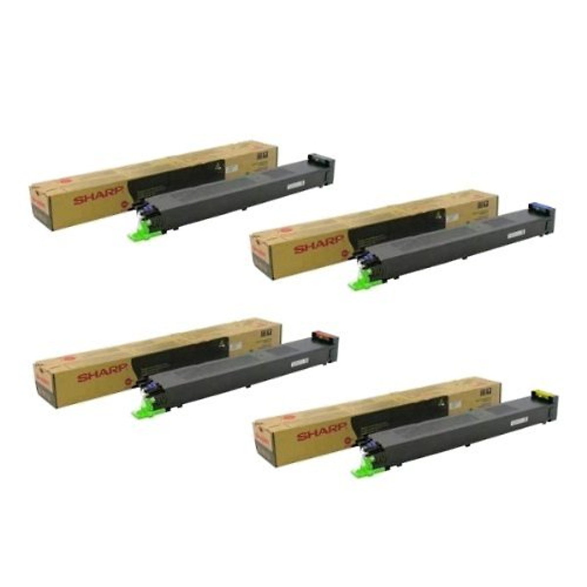 Sharp MX-51NTBA MX-51NTCA MX-51NTMA MX-51NTYA MX-4110 4111 4140 4141 5110 5111 5140 5141 Toner Cartridge (Black Cyan Magenta Yellow) in Retail Packaging