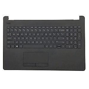 Replacement for HP 15T-BR000 15T-BS 15Z-BW 15-BS 15-BW 15G-BR 15G-BX 15-BS020WM 15.6" Laptop Upper Case Palmrest Keyboard Touchpad Assembly Part 925008-001 AP204000E00