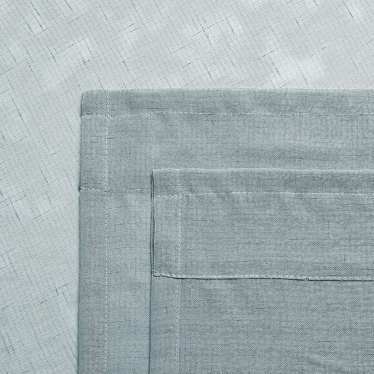 Spa Linen Sheer Curtain Panel Pairs 84 Inches Long with Grommets/Eyelets Rustic Window Treatment Drapery Sets for Living Room Bedroom Farmhouse, 54"x84", 2 Panels