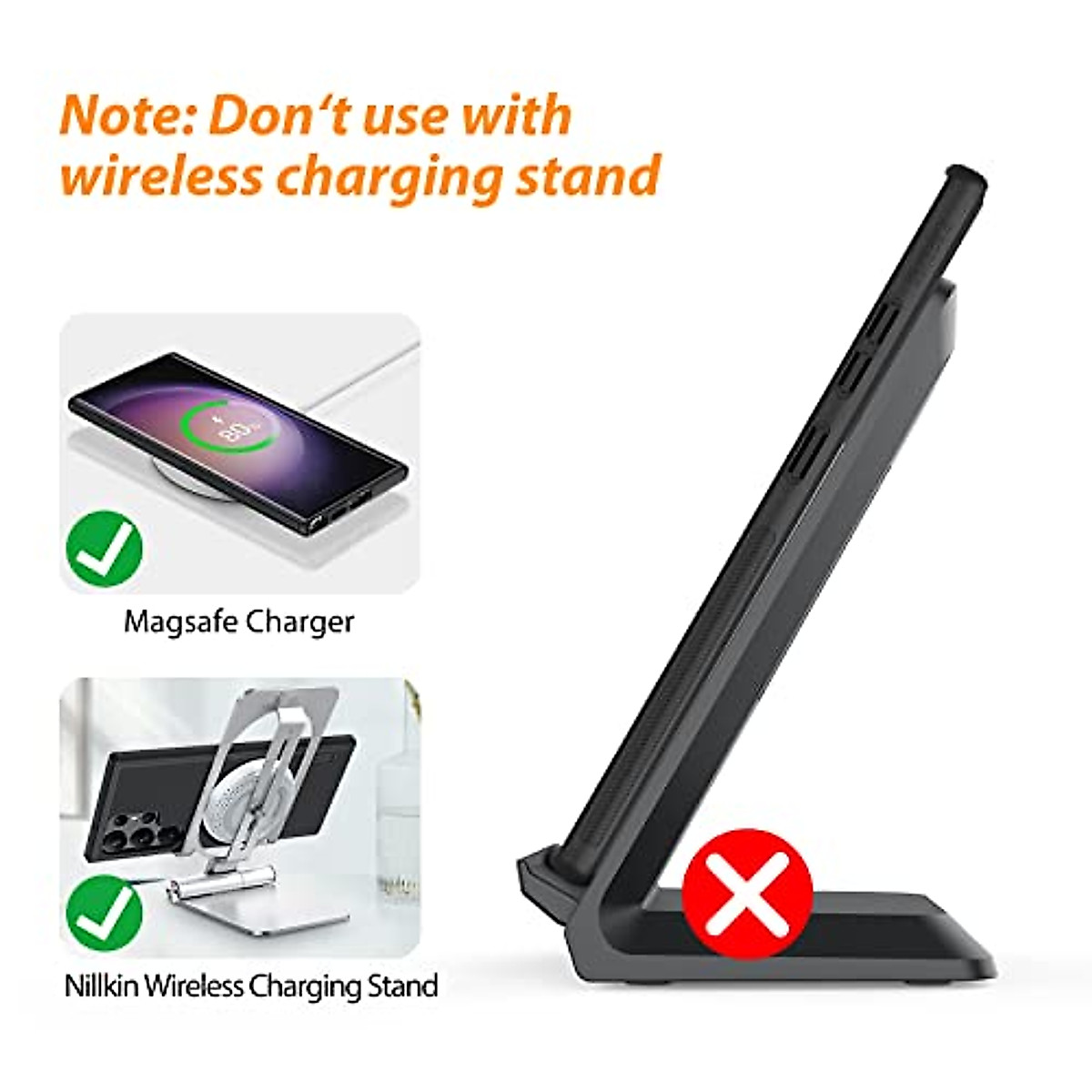 Nillkin Frosted Shield Magnetic Case for Galaxy S23 Ultra 6.8 - Rugged Shockproof 5G - Black