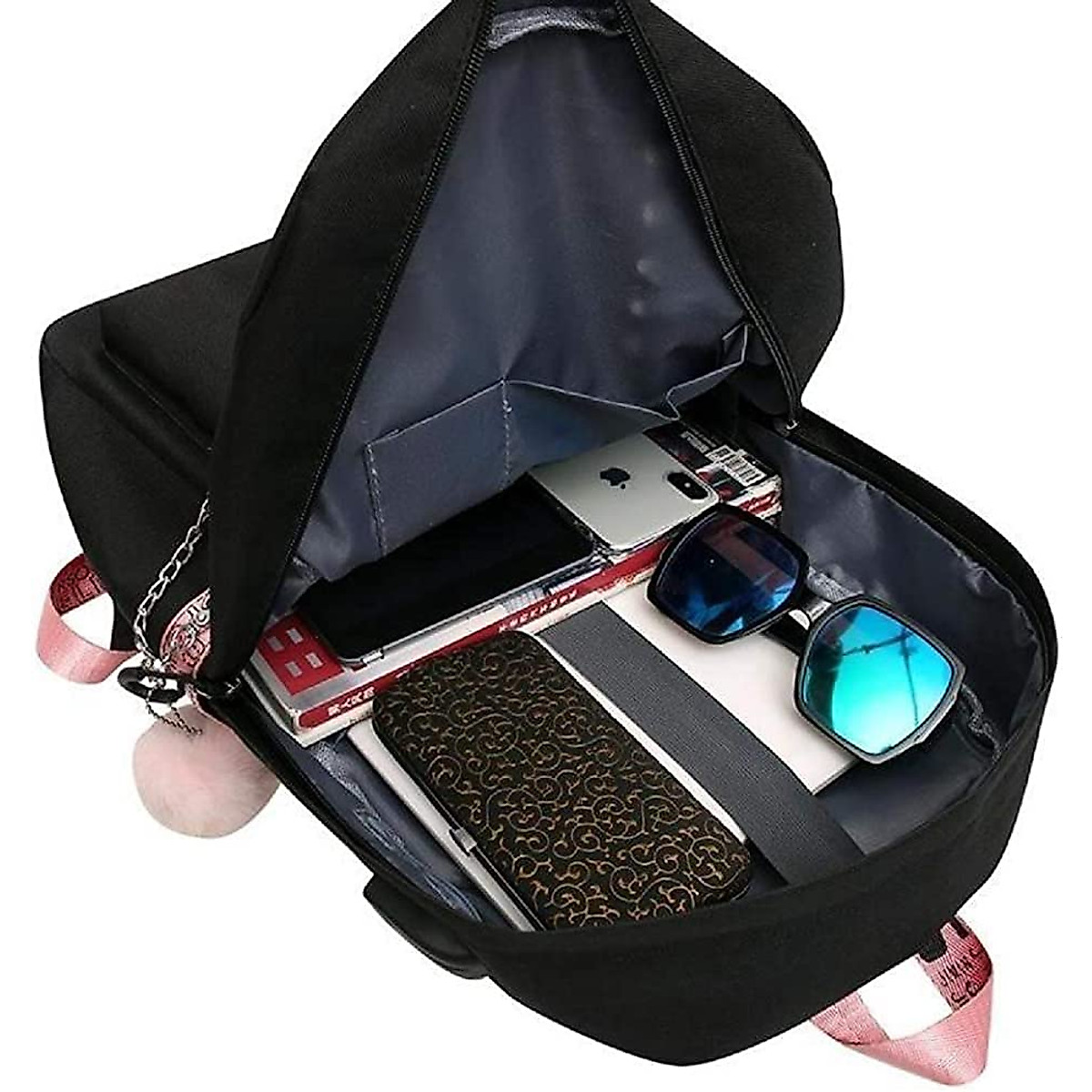 Alikpop USB Backpack Jimin Suga Jin Taehyung V Jungkook Korean Casual Backpack Daypack Laptop Bag College Bag Book Bag School Bag With Pencil Bag