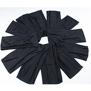 Carede Black 4 inches Wide Headbands for Women, Non Slip Workout Yoga Running Hair Bands Head Wrap Sweat Bands, Pack of 12