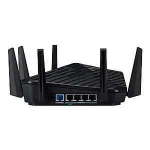 Acer Predator Connect W6 Wi-Fi 6E Gaming Router | Hybrid QoS Compatible with Intel Killer Prioritization Engine | Tri-Band AXE7800 2.4GHz/5GHz/6GHz | Gigabit Router | Lifetime Internet Security