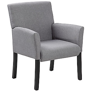 Boss Office Products Contemporary Guest Chair in Grey