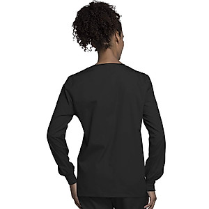 Cherokee Women's Warm Up Scrubs Jacket, Black, Small