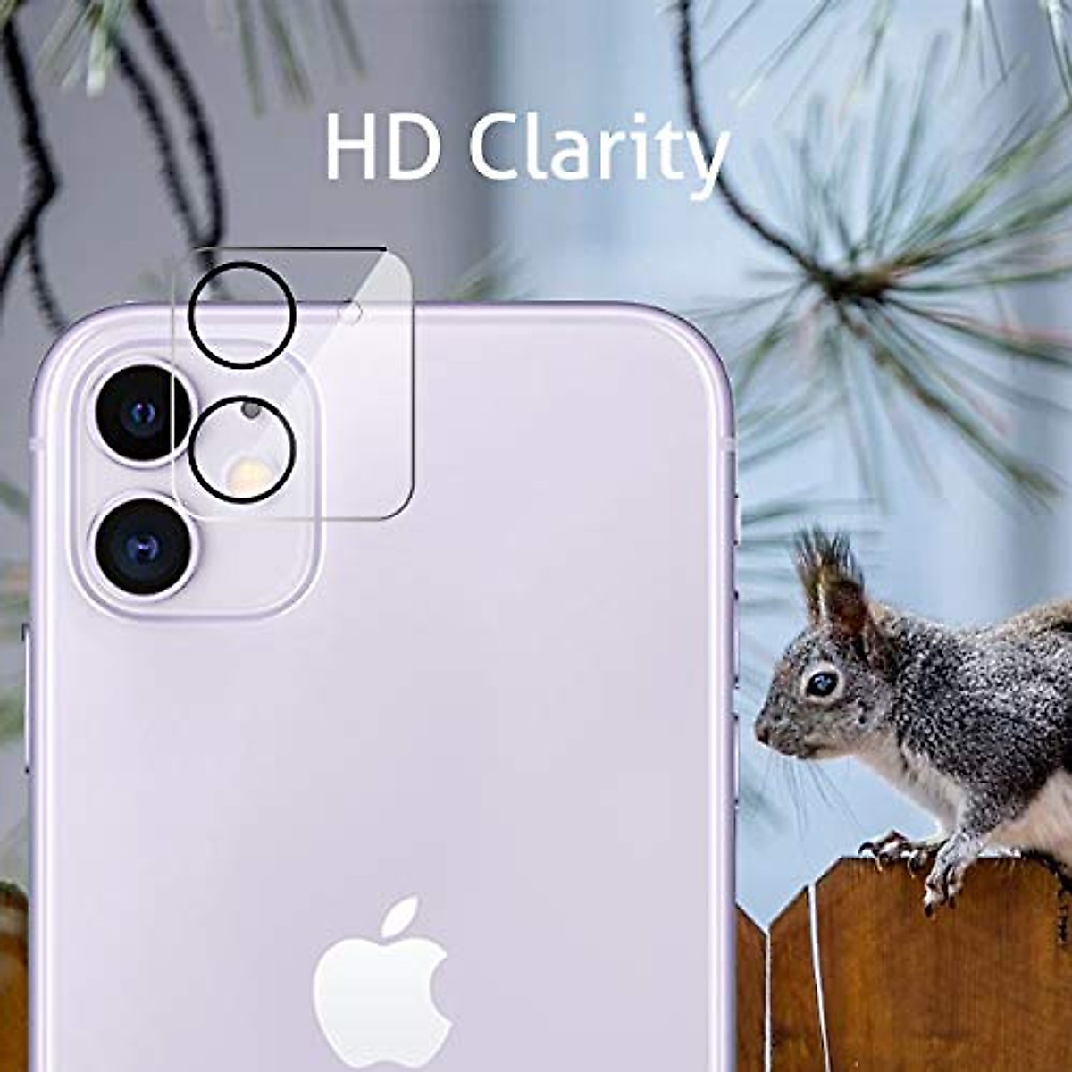 Ailun 2Pack Screen Protector Compatible for iPhone 11[6.1 inch] + 2 Pack Camera Lens Protector,Tempered Glass Film,[9H Hardness] - HD