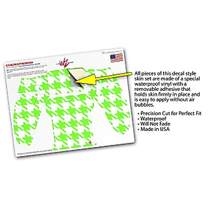 WraptorSkinz Skin Wrap compatible with Sony PS5 DualSense Controller Houndstooth Neon Lime Green (CONTROLLER NOT INCLUDED)