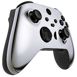 Chrome Silver UN-MODDED Custom Controller compatible with Xbox One S/X Unique Design (with 3.5 Jack)