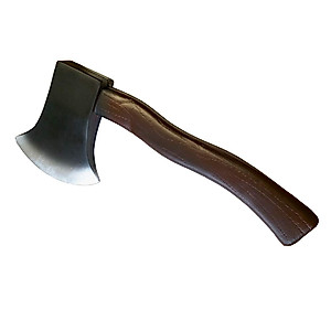 12" High Density Foam Hand Axe Viking Barbarian Theater Prop Brown