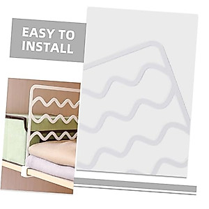 ifundom 10pcs Closet Shelf Dividers Wardrobe Shelf Dividers for Clothes and Bags Adjustable Closet Separator for Closet Organization and Storage