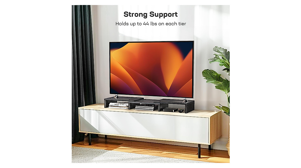 LORYERGO Dual Monitor Stand: Ergonomic & Adjustable Riser