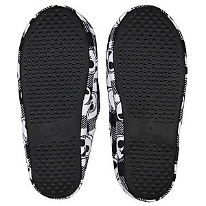 Disney Nightmare Before Christmas Jack Skellington Fleece Lined Foam Slippers For Men Women, House Slippers for Indoors and Outdoor (Large/X-Large)