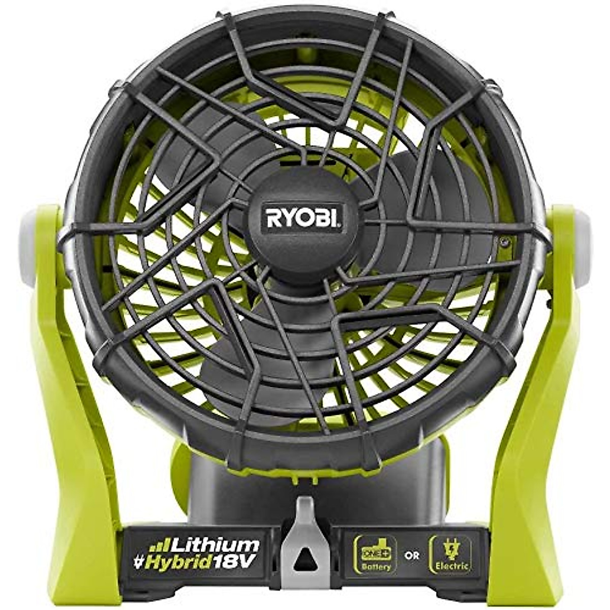 Factory Reconditioned 18-Volt Hybrid Portable Fan Kit with Battery and Charger (Renewed)