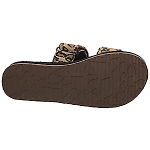 Volcom Women's ECO Recliner Slide Sandal, Leopard, 9
