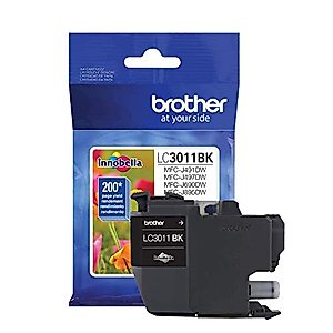 Brother Printer LC3011BK Singe Pack Standard Cartridge Yield Upto 200 Pages LC3011 Ink Black