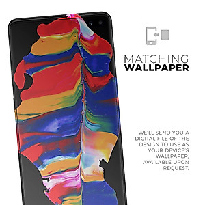 DesignSkinz Liquid Abstract Paint V75 Protective Vinyl Decal Wrap Skin Cover Compatible with The Samsung Galaxy S20 (Screen Trim & Back Glass Skin)