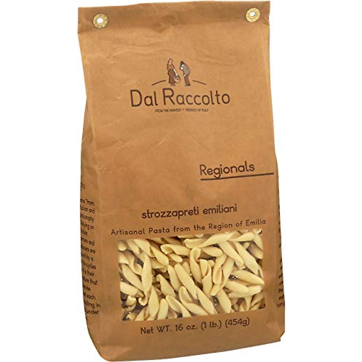 Dal Raccolto Pasta - Strozzapreti Emiliani, 1 lb Bag