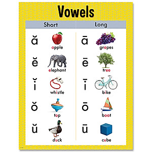Creative Teaching Press Vowels Chart, CTP 8617