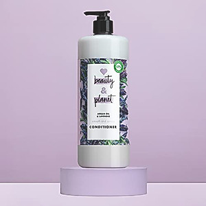 Love Beauty and Planet Smooth and Serene Dry Hair Conditioner Argan Oil & Lavender for Frizz Control Paraben Free, Silicone Free and Vegan Dry Hair Treatment 32.3 oz