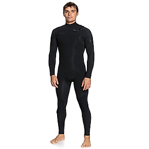 Quiksilver Mens 5/4/3 Sessions Chest Zip Wetsuit - Black | Medium