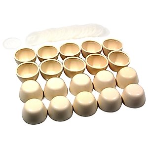 Toto THU098#03 20 Piece Bolt Cap and Base Set for All Toilet Models and Piedmont Bidet and Toilet, Bone