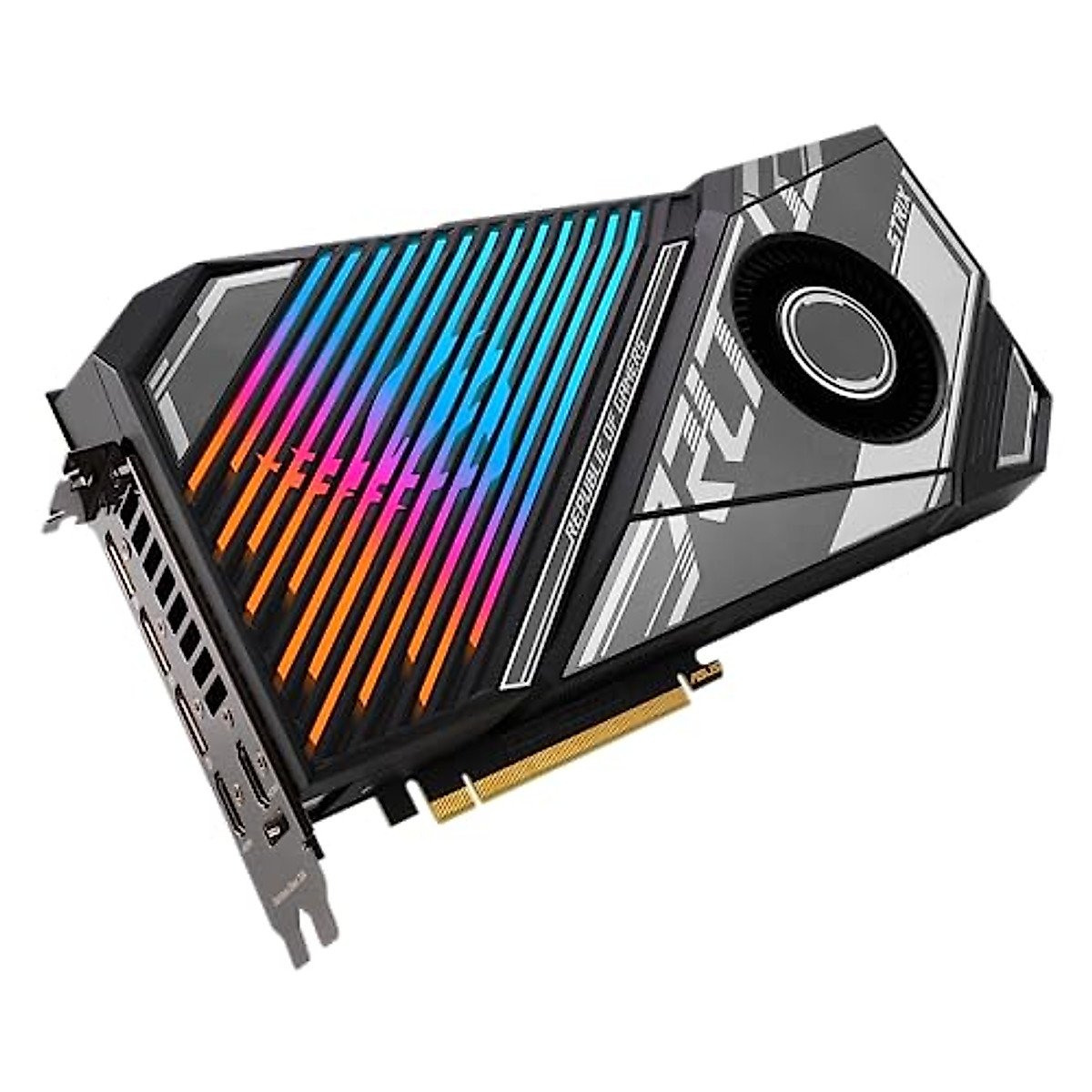 ASUS ROG Strix LC NVIDIA GeForce RTX™ 4090 OC Edition Gaming Graphics Card (PCIe® 4.0, 24 GB GDDR6X, HDMI® 2.1, DisplayPort™ 1.4a, Full-Coverage Cold Plate, 240 mm Radiator, 560mm tubing)