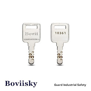 Boviisky 10 Red Lockout Tagout Locks Set, Loto Locks Keyed Different, 2 Keys Per Lock, OSHA Compliant Lockout Locks
