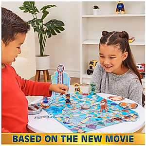 PAW Patrol: The Movie, Adventure City Lookout Tower Board Game Chase Marshall Skye Ryder Rubble, for Preschoolers, Kids, & Families Ages 4 and up