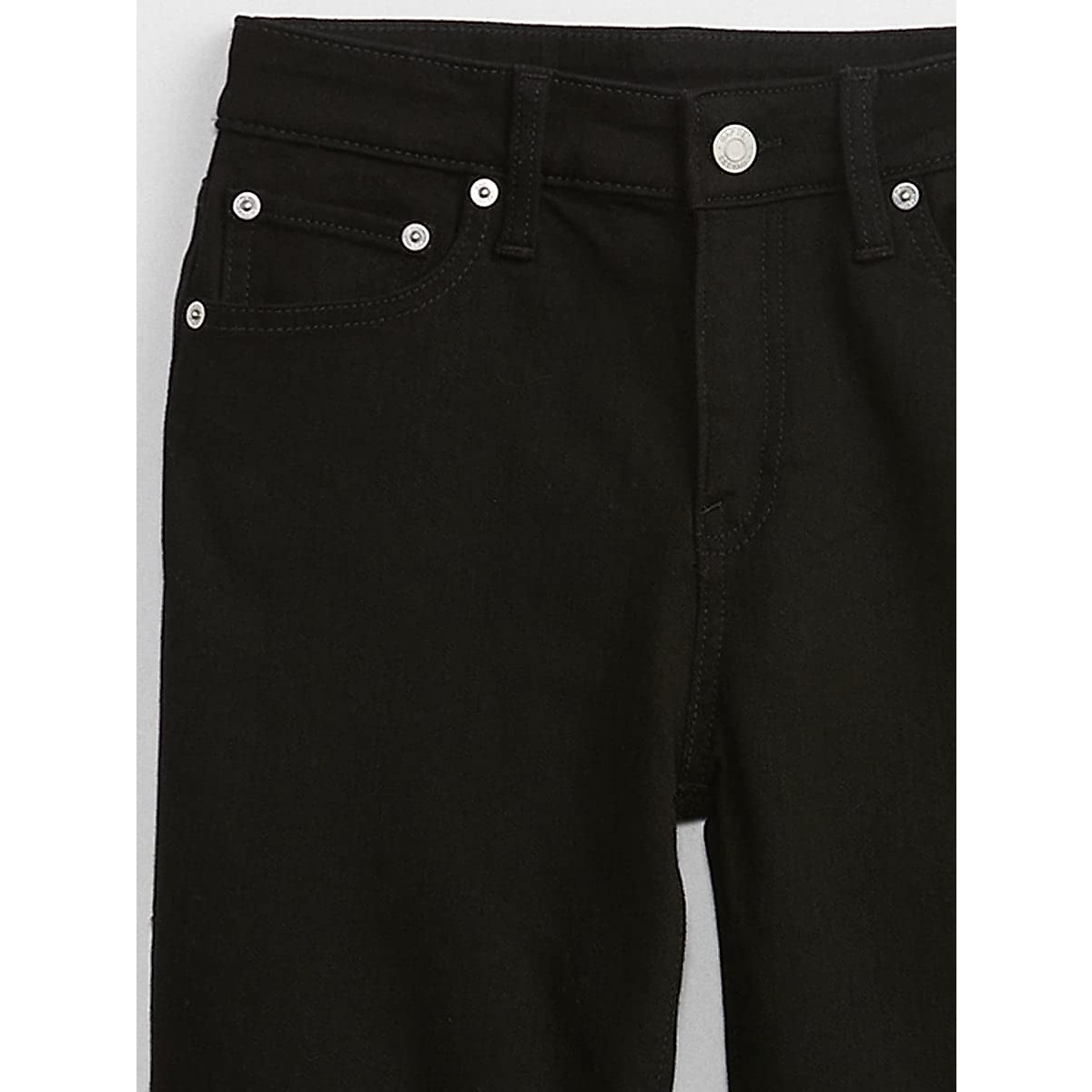 GAP Womens Classic Straight Fit Jeans, Black Wash, 27 Long US