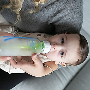 Dr. Brown’s Natural Flow® Anti-Colic Options+™ Narrow Glass Baby Bottles 8 oz/250 mL, with Level 1 Slow Flow Nipple, 2 Pack, 0m+