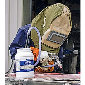 Eastwood Sand Blasting Gun Assembly Ceramic Nozzles For Marble Engraving With 15 in. Suction Hose Pick Up Tube & Clamps Blast Out Of A Bucket Kit