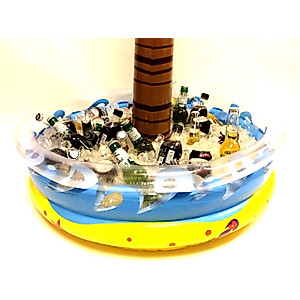 Inflatable Palm Tree Beverage Cooler, by Playscene (4 FEET Tall)