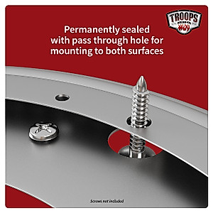 TROOPS BBQ 12-Inch Lazy Susan Turntable Steel Ball Bearing for Table, Kitchen Countertop, Pantry, Cabinet, Spices, Makeup, TV Stand, Rotating Swivel Base Plate, 1000-lb Load Capacity, 11/32 Thick