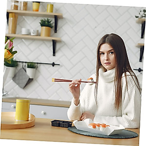 GANAZONO Wooden Cutlery 20 Pairs Chopsticks China Metal Delicate Toddler Chinese Chopsticks